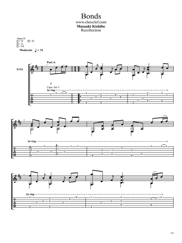 Bonds by Masaaki Kishibe | PDF | Chordophones | String Instruments