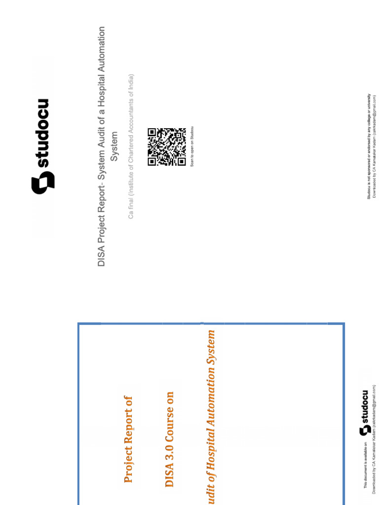 DISA Project Report | PDF