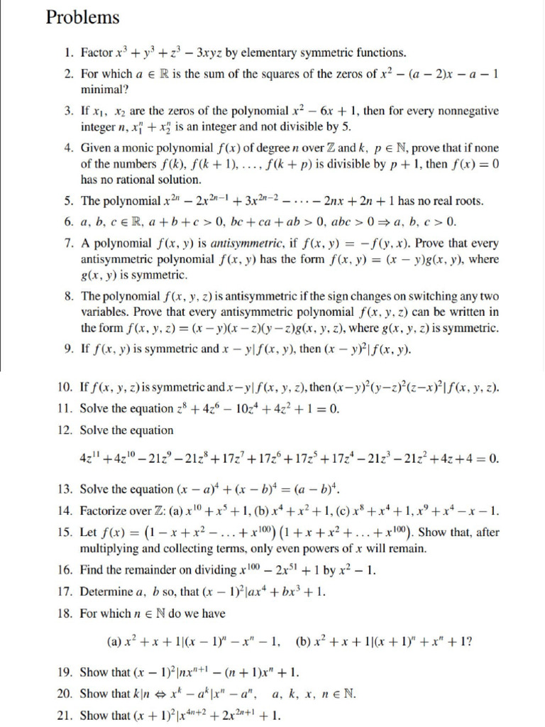 IOQM Questions For Practice | PDF