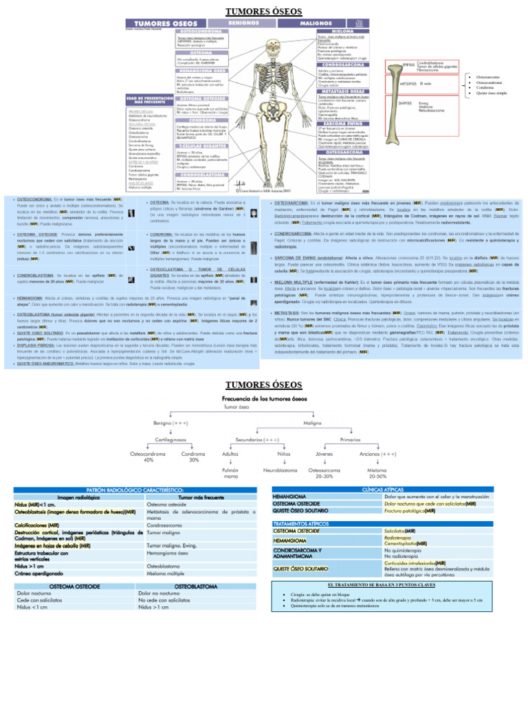 Tumores Óseos | PDF | Sarcoma | Metástasis