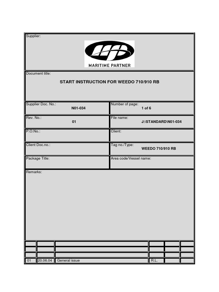 Weedo 710/910 RB Start Instructions | PDF | Manufactured Goods