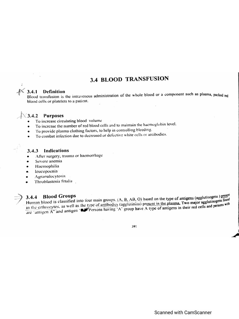 Blood Transfusion | PDF