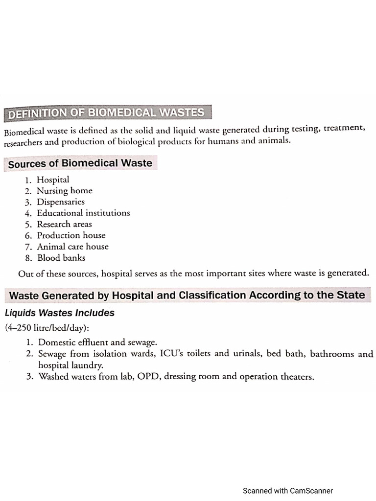 Biomedical Waste Management | PDF
