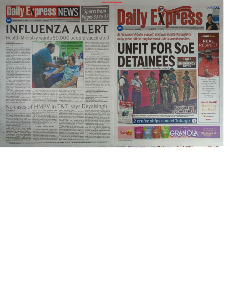 Monday Express - January 13, 2025 | PDF