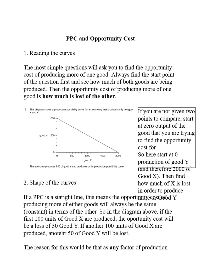 10. MCQ - PPC - OPPORTUNITY COST | PDF | Labour Economics | Capital ...