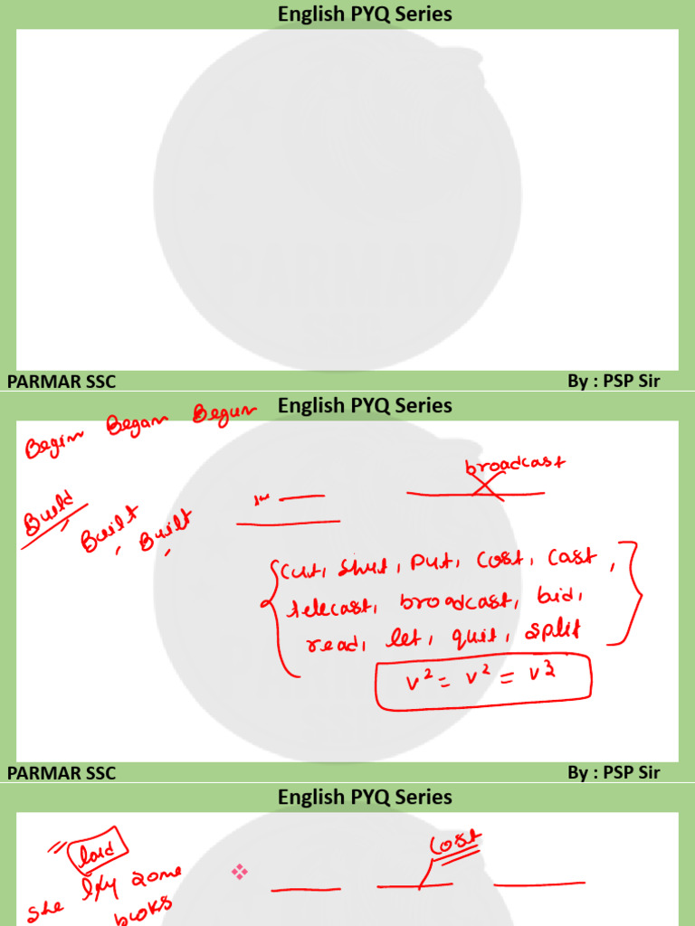 English Pyq Series Part - 1 (Lec-28) | PDF