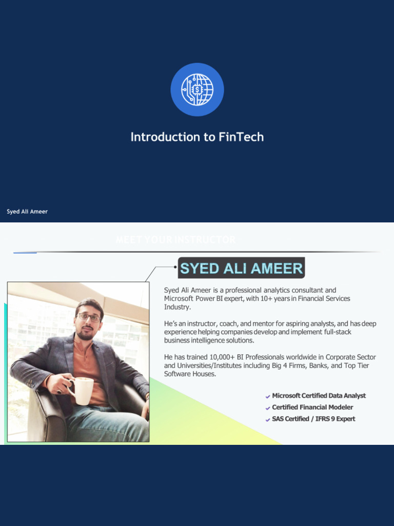 Introduction to FinTech - Reading Only | PDF