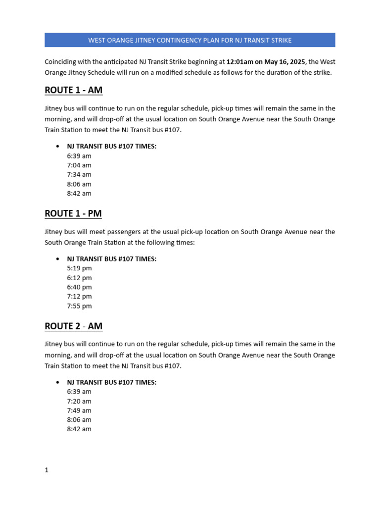 Jitney Strike Alert Final 5.16.25 - 202505151201115579 | PDF | Nj ...
