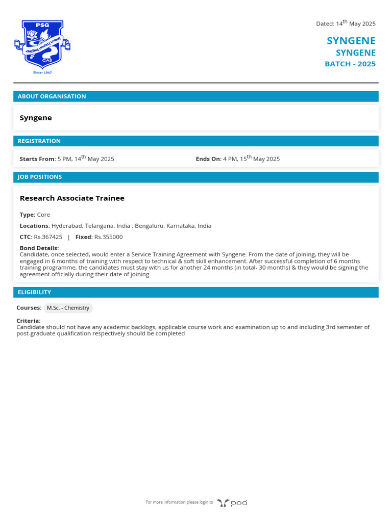 Syngene | PDF