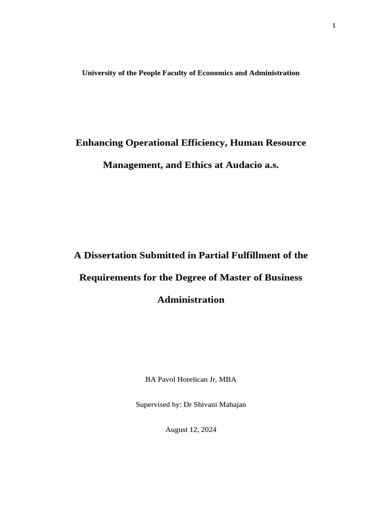 PUB - Enhancing Operational Efficiency | PDF | Supply Chain | Change ...