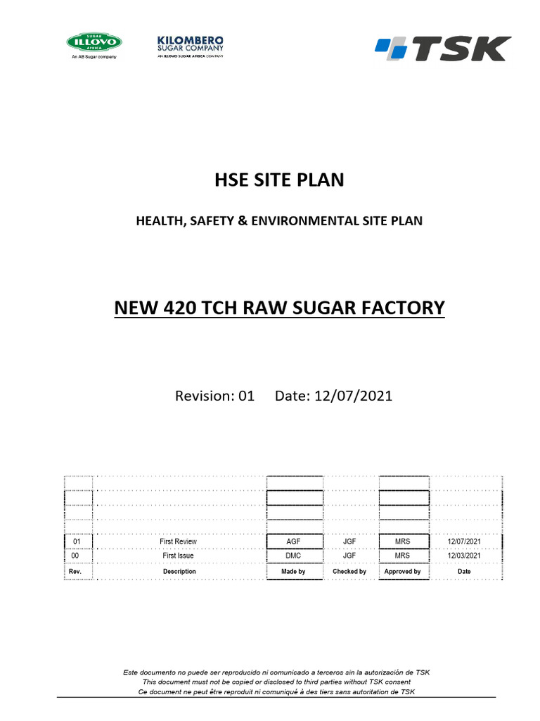 HSE-PL-0001 - HSE SITE PLAN - Rev.1 | PDF | Occupational Safety And ...