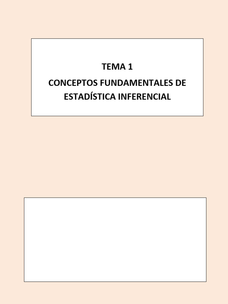 Tema 1 Conceptos Fundamentales | PDF | Muestreo (Estadísticas) | Estadísticas