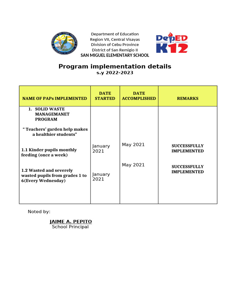 Continuous Improvement Projects | PDF | Learning