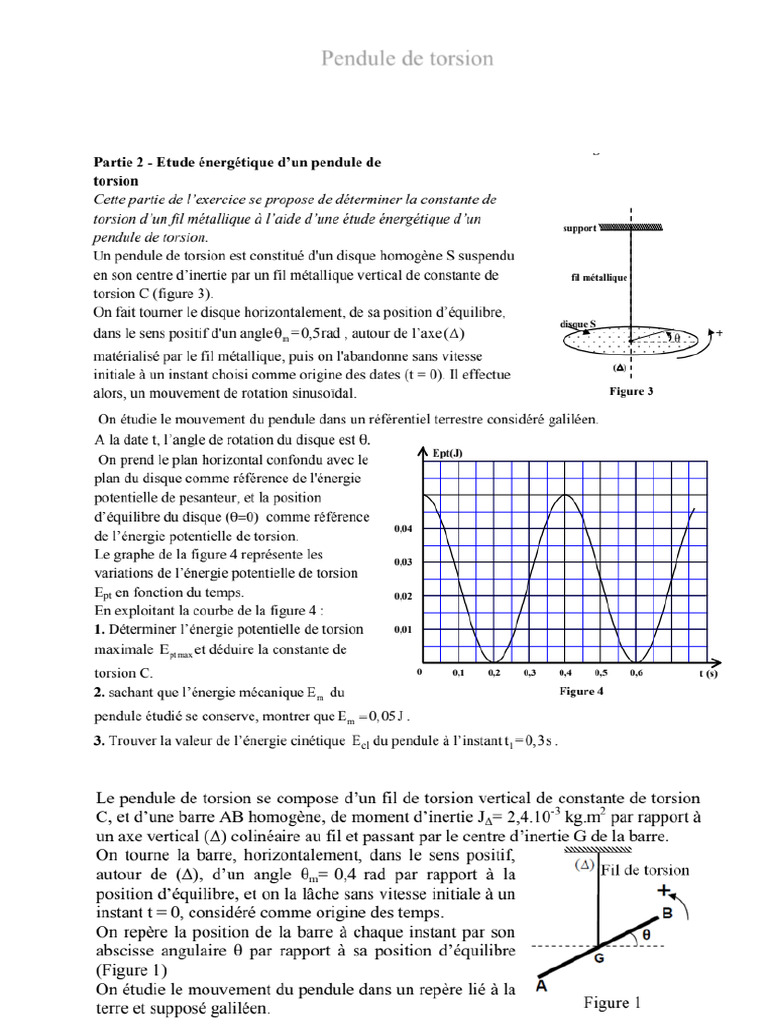 10-Pendule de Torsion - 101530 | PDF