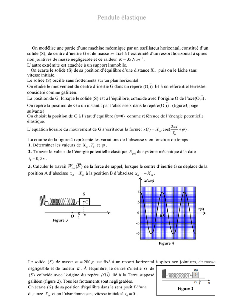9- pendule élastique_125357 (2) | PDF
