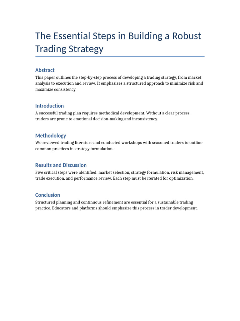 Trading Steps | PDF