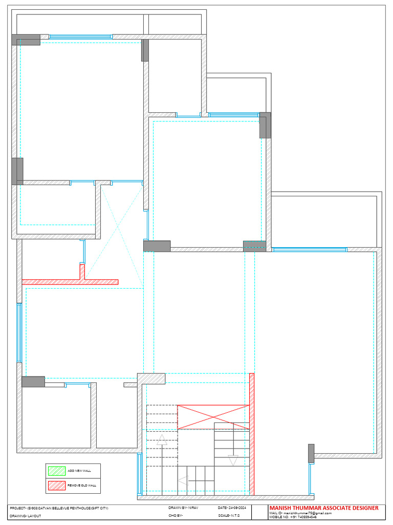 Wall Add or Remove Layout Satvan Bellevue Gf | PDF