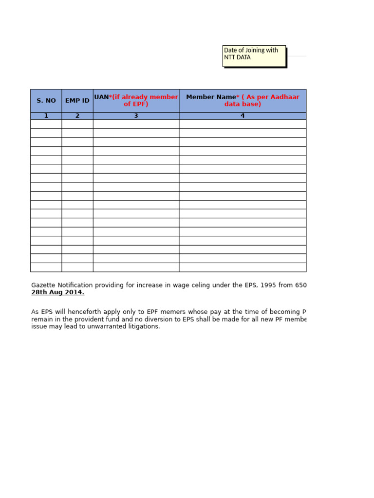 PF Declaration Form for New Employees | PDF | Labor | Employee Relations