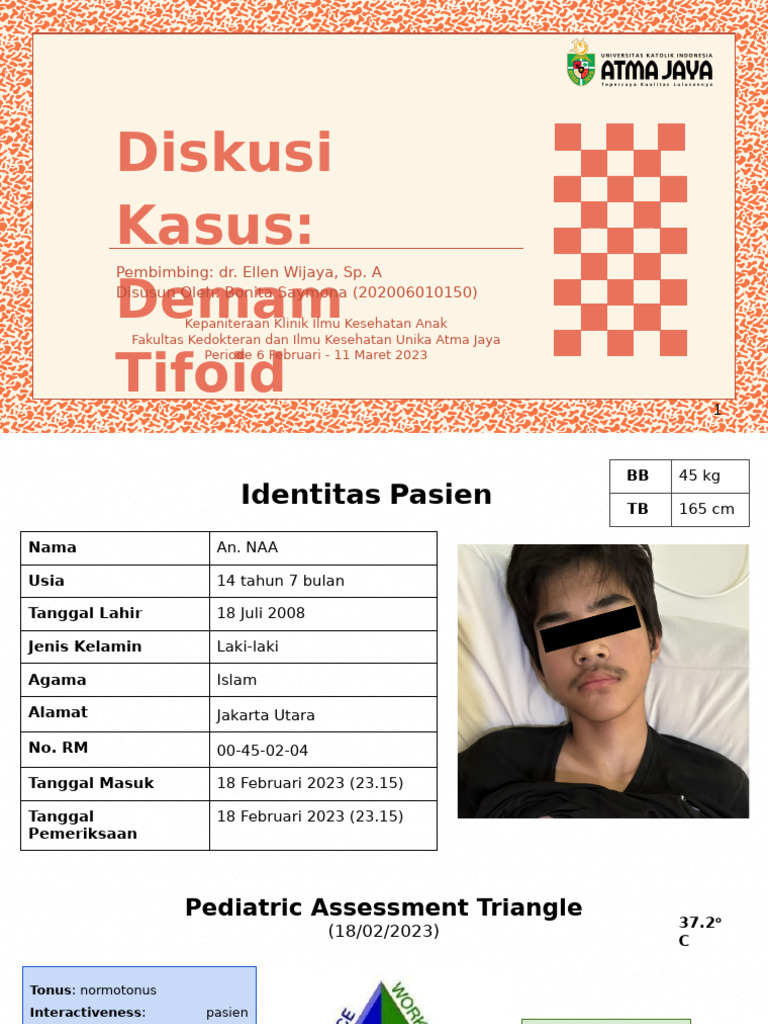 Diskusi Kasus Demam Typhoid - Dr. Ellen | PDF