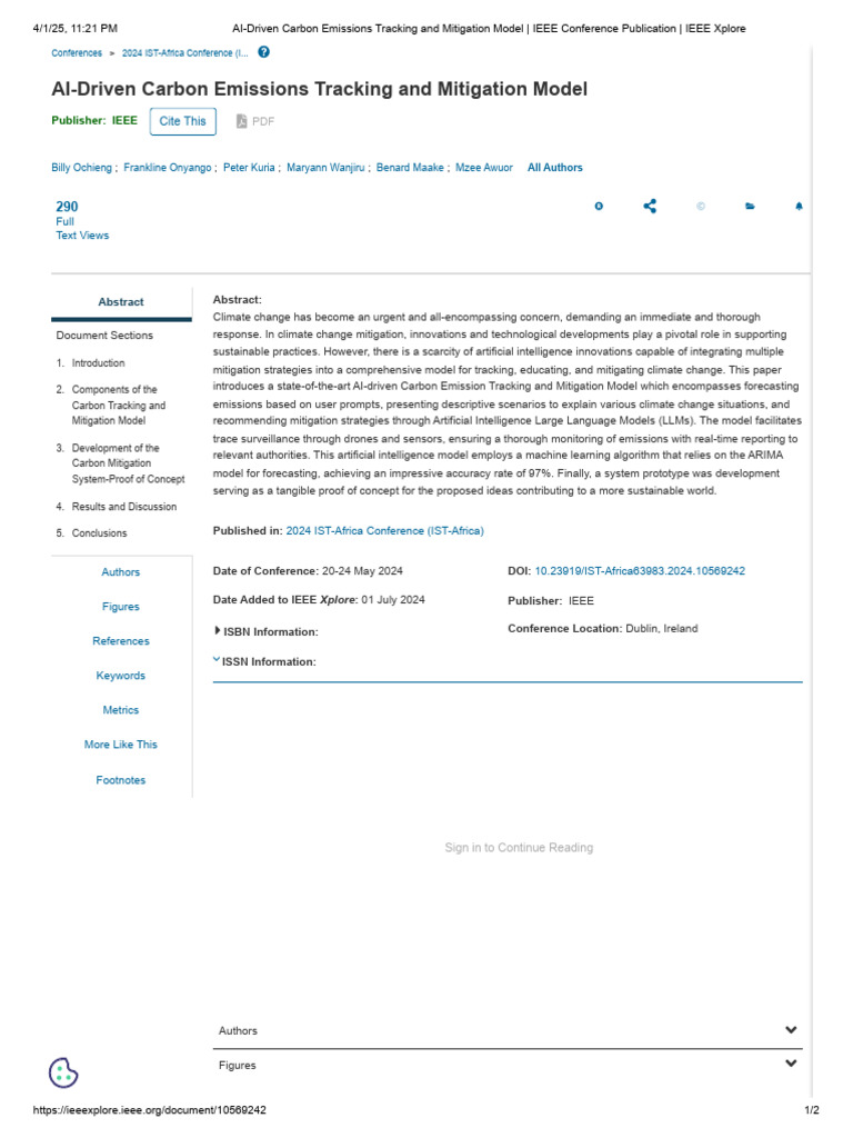 Ai Carbon Emissions Tracking Model Pdf Climate Change Greenhouse Gas