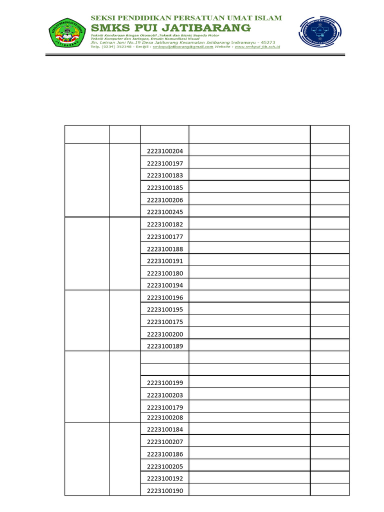 Jadwal Ujikom Pengkabelan TKJ 2025 | PDF
