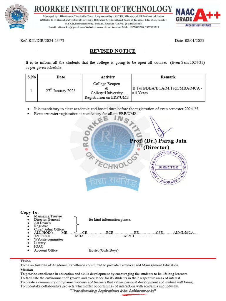 College Reopen 73 | PDF