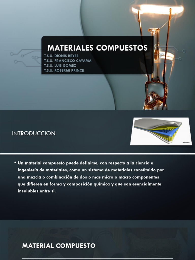 Materiales Compuestos: Definición y Clasificación | PDF | Material ...
