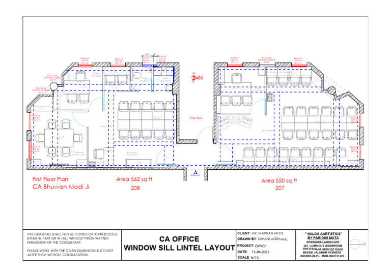 Ca Office-Window Sill Lintel Layout | PDF