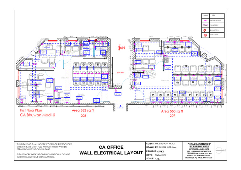 Ca Office-Wall Electrical Layout | PDF | Chess | Chess Theory