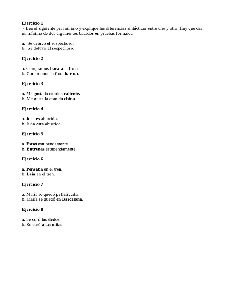 Ejercicios de Pares Mínimos Resueltos | PDF