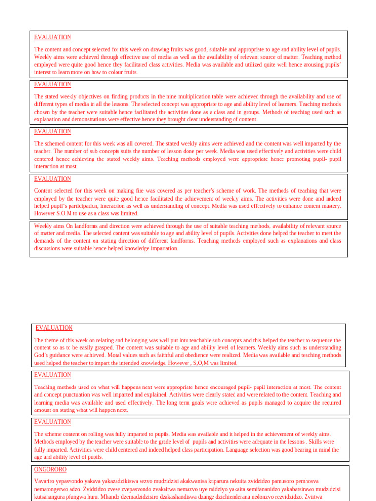 Scheme Evaluation | PDF | Teaching Method | Teachers