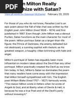 Paradise Lost Book 1 | PDF | John Milton | Paradise Lost