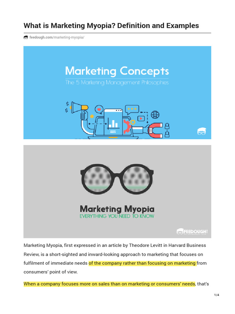 Understanding Marketing Myopia Explained | PDF | Marketing | Customer