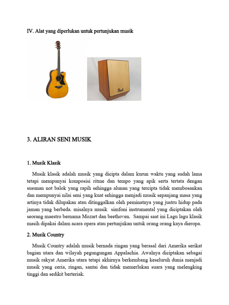 Jenis Jenis genre musik | PDF