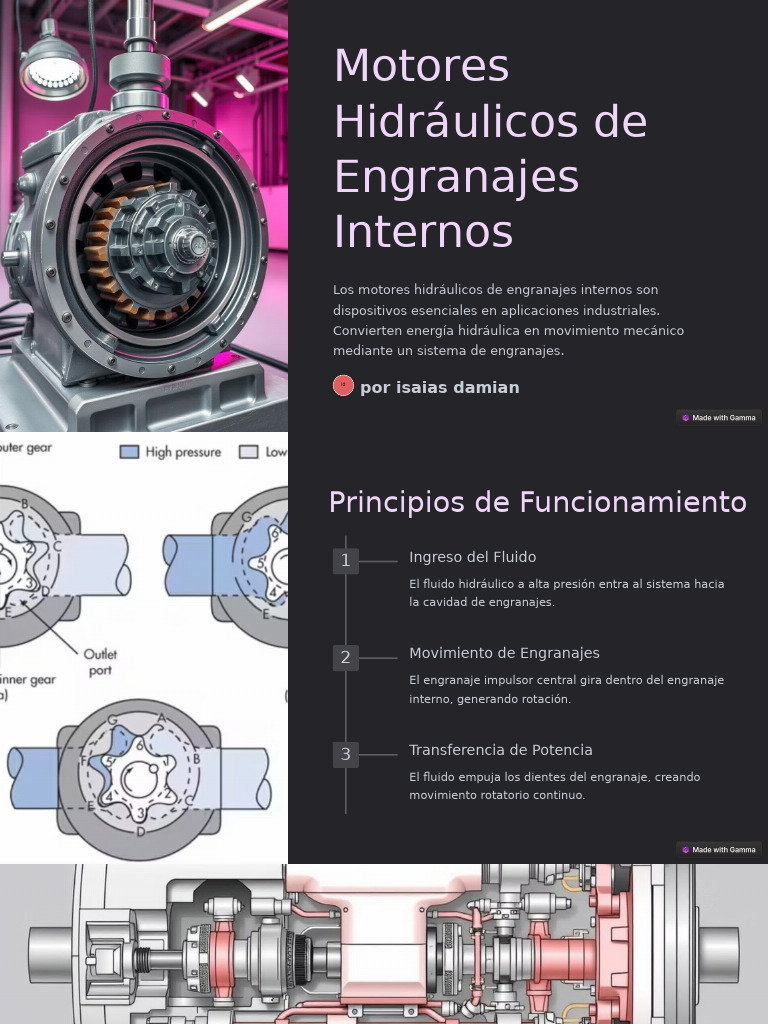 Motores Hidraulicos de Engranajes Internos | PDF