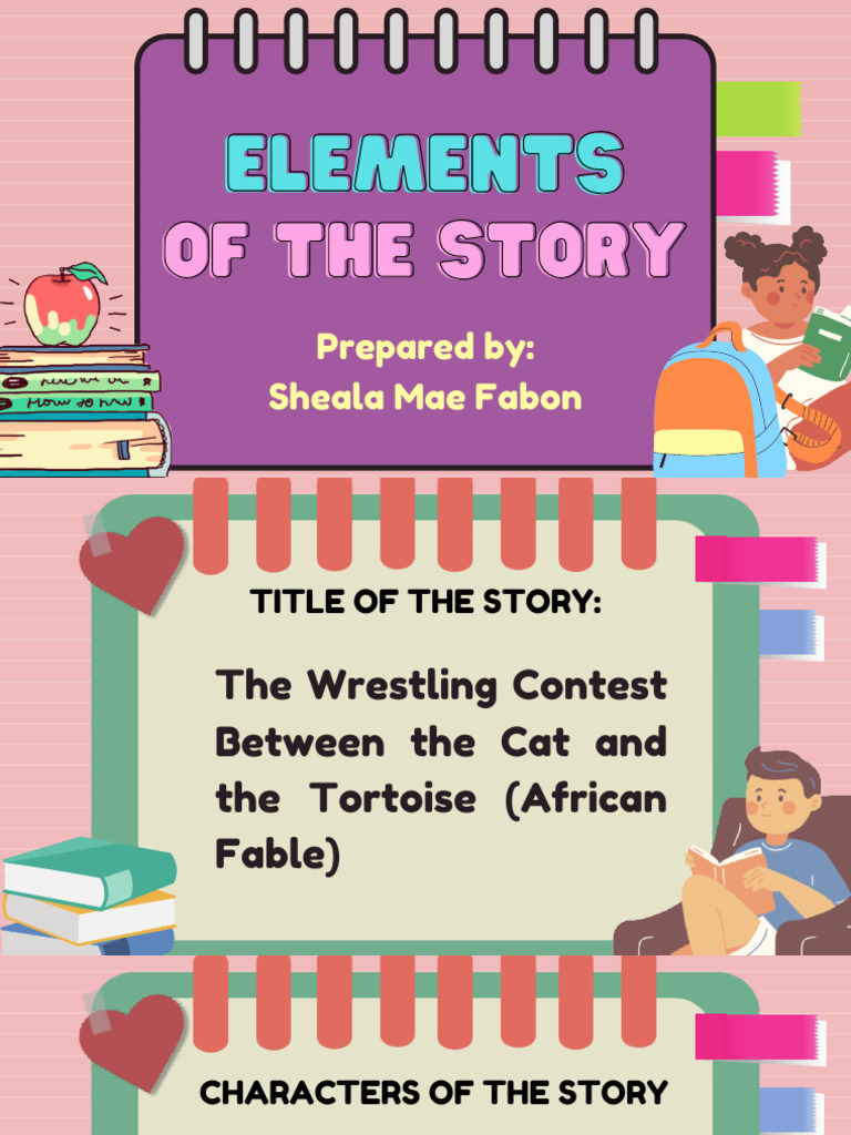 Elements of the Story Book Report Education LPresentation in Pastel ...