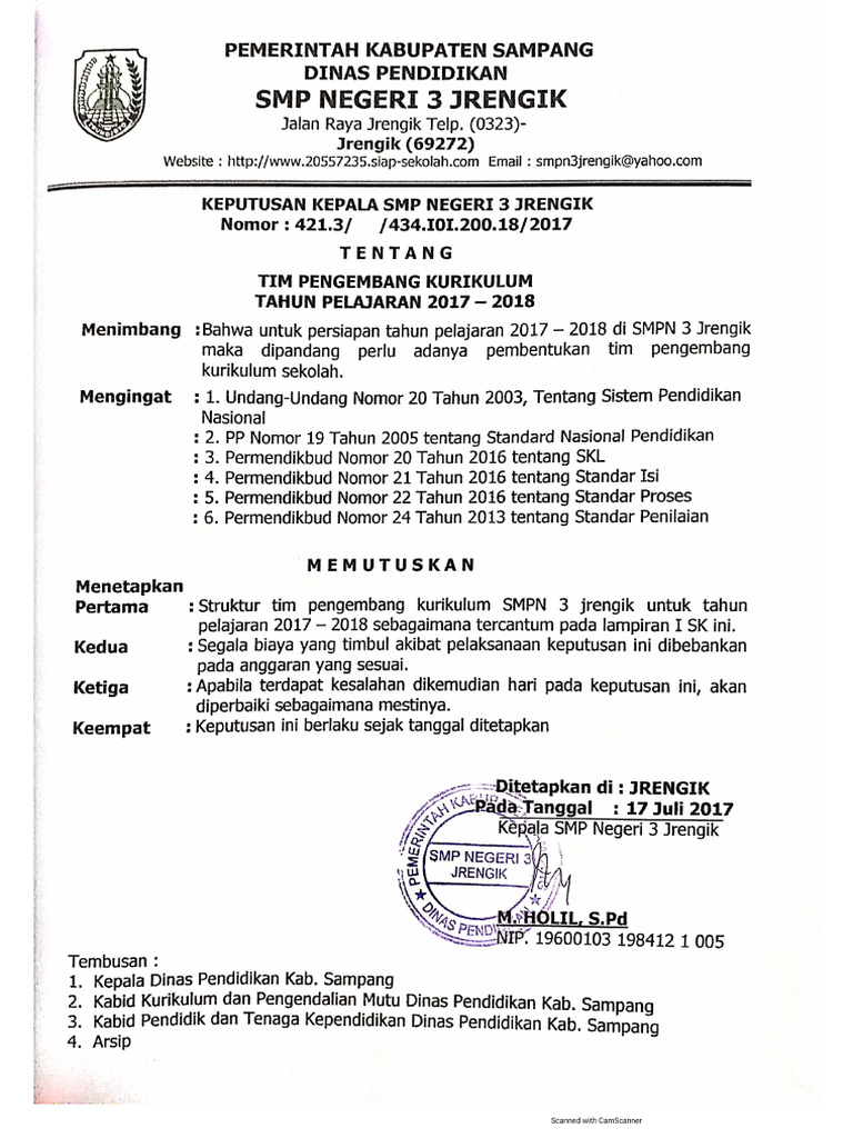 SK Pengembang Kur 1718 | PDF