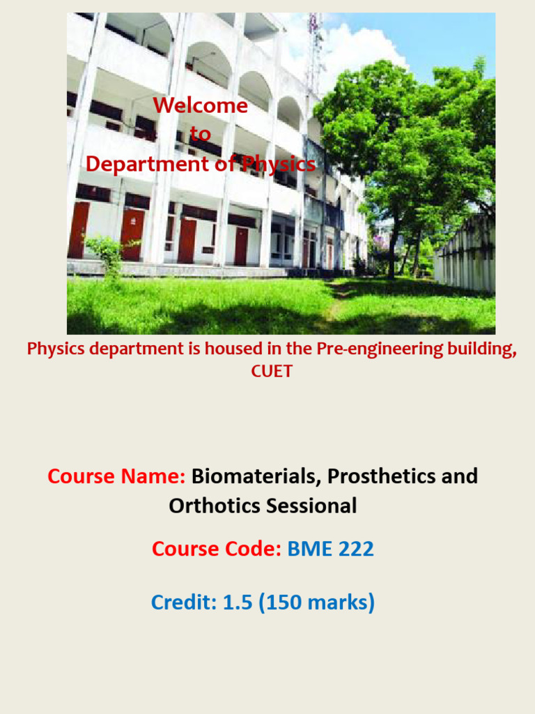 BME-222 - Sessional Slides | PDF | Zirconium Dioxide | Building Engineering