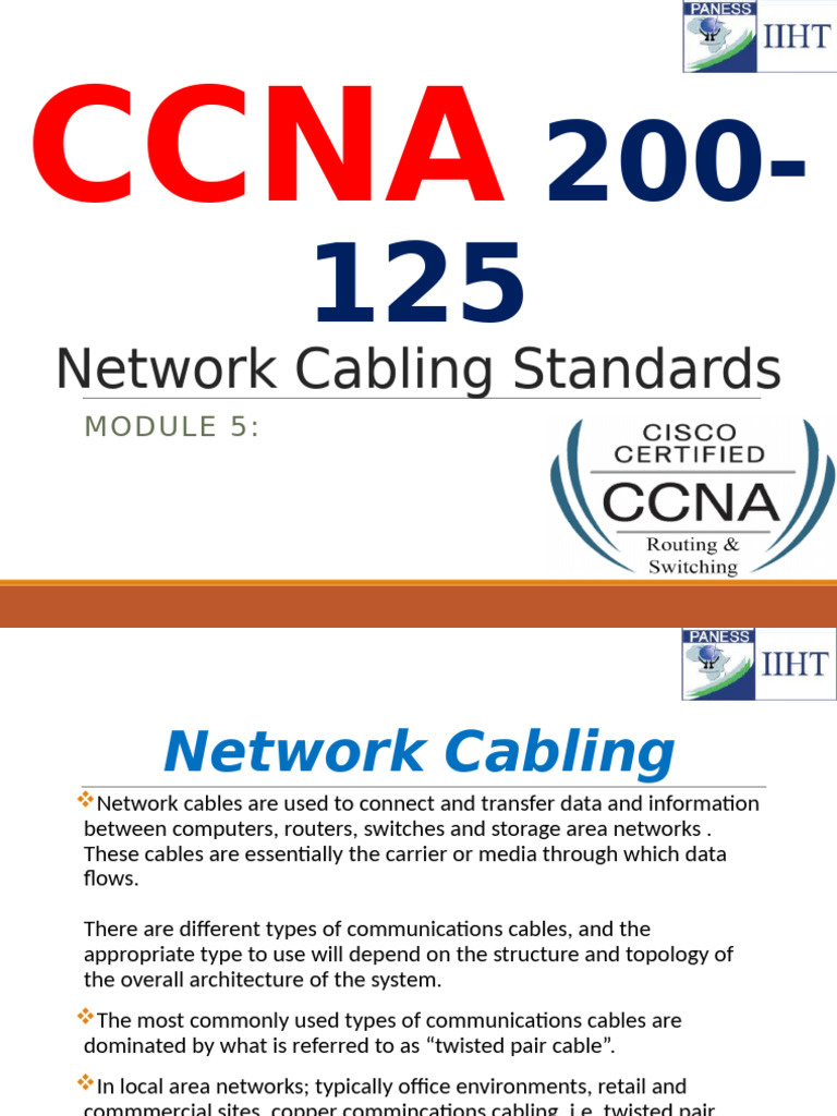 5. Networking Cabling Standards | PDF | Network Switch | Computer Network