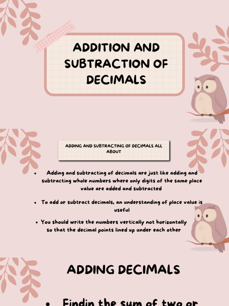 Cream Cute Illustrated Mathematics Quiz Educational Presentation | PDF ...