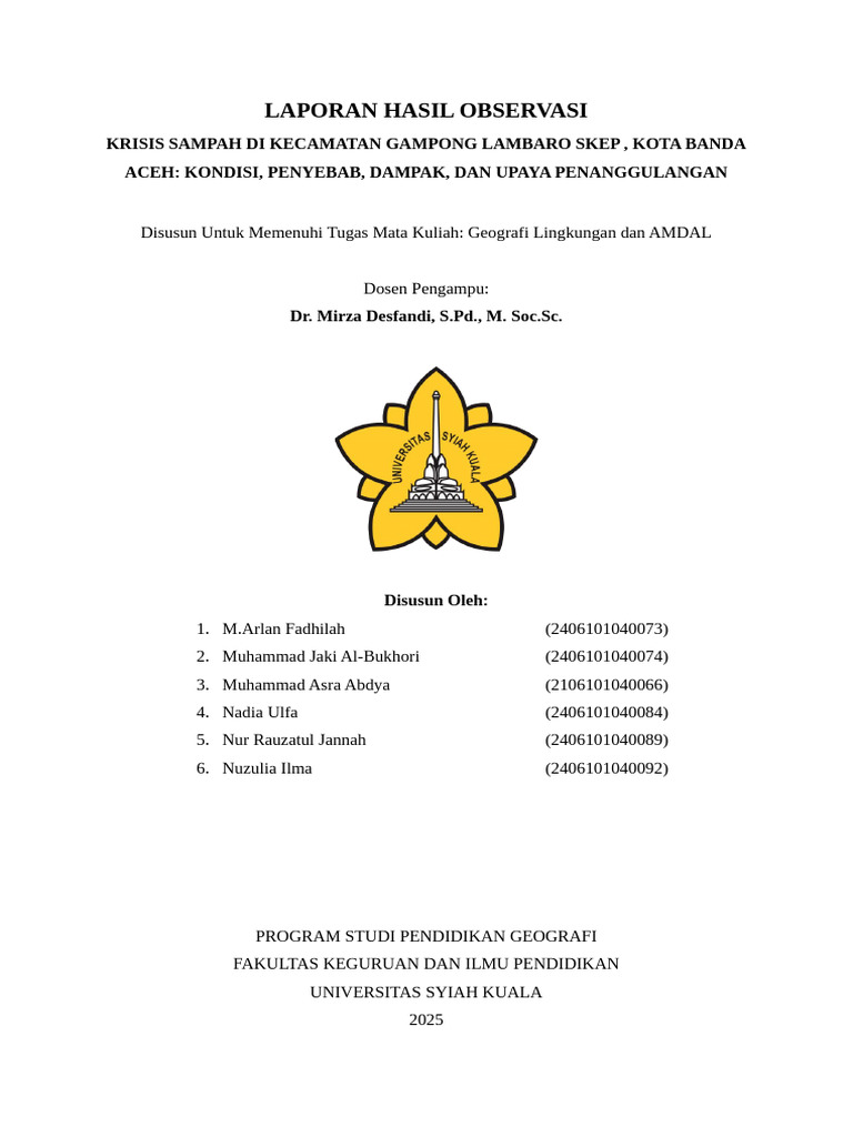 Laporan Hasil Observasi | PDF