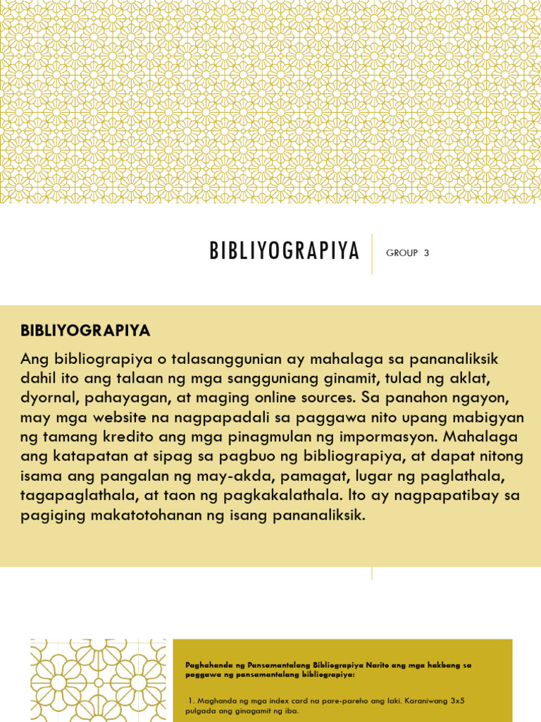 BIBLIYOGRAPIYA | PDF