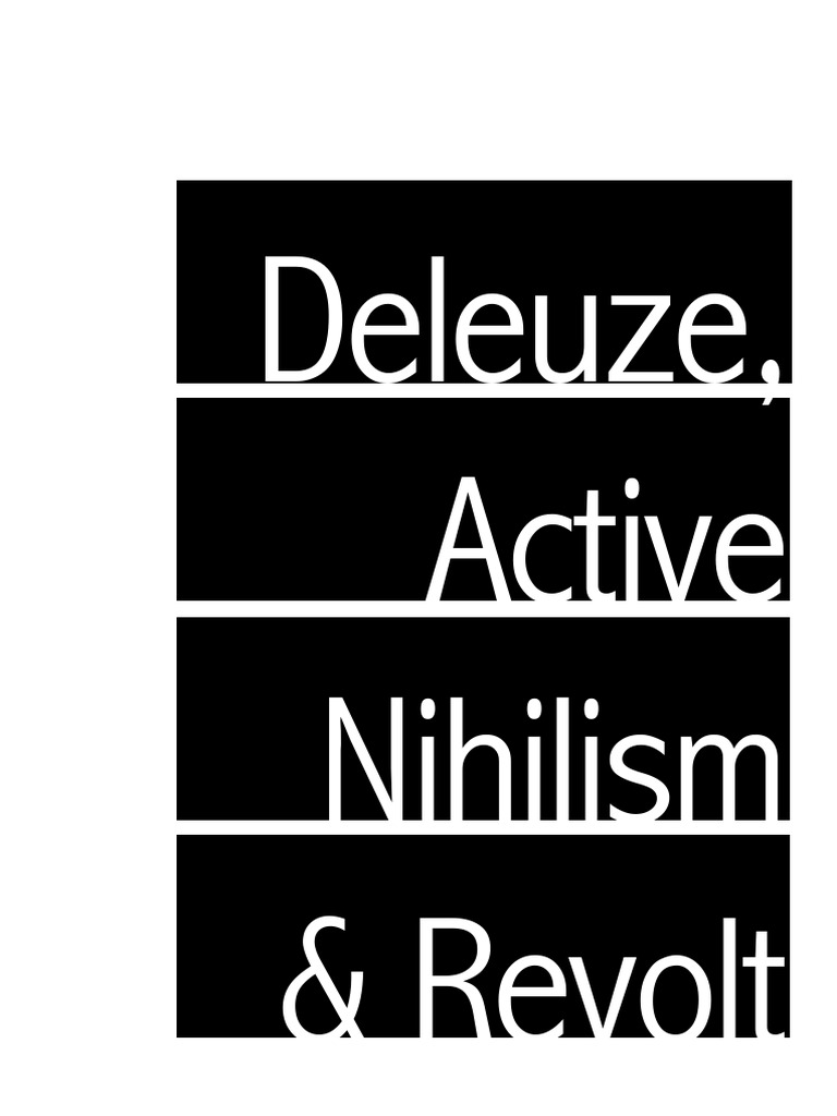 Lucrezia Deleuze Active Nihilism and Revolt READ | PDF | Nihilism ...