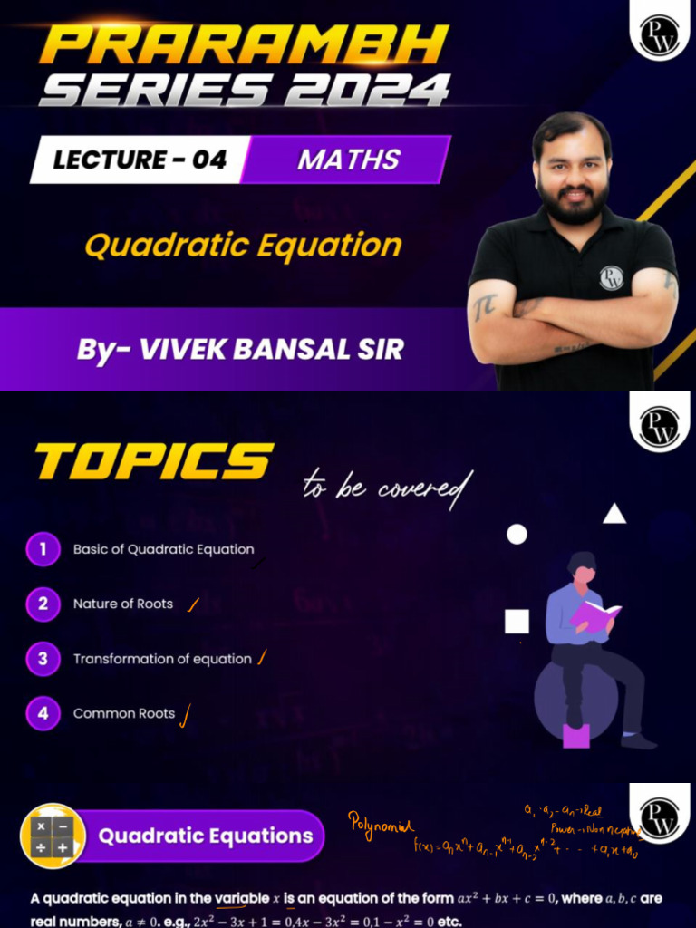 Prarambh - Maths - Maths Lec 04 | PDF