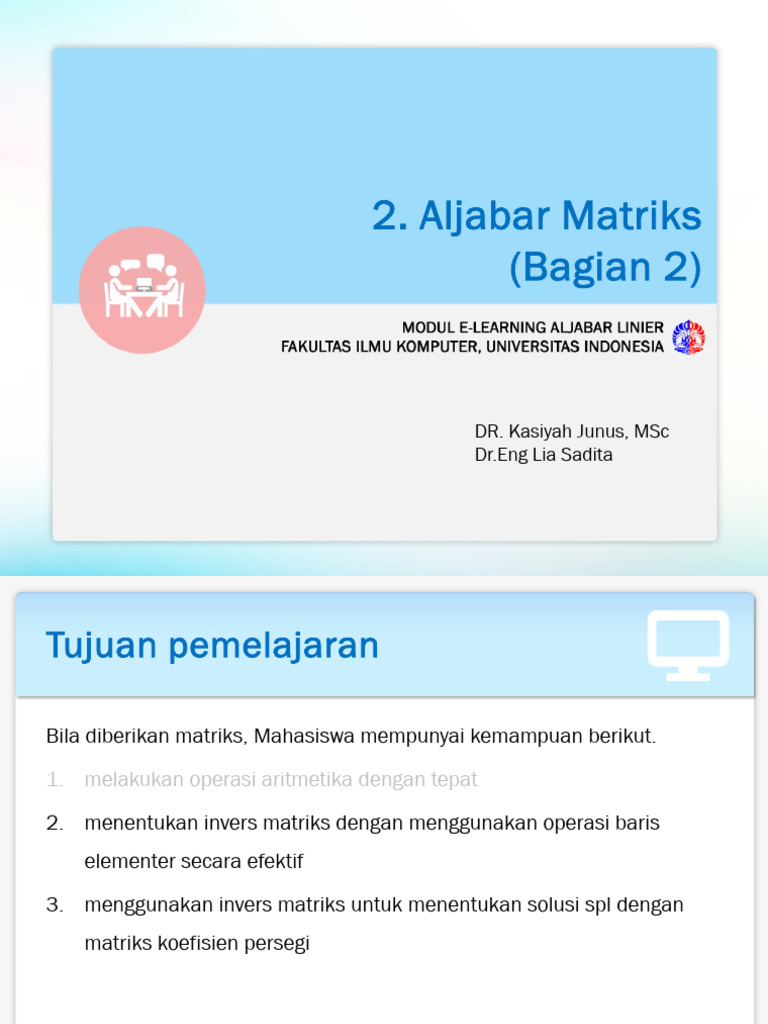 Invers dan Matriks Eselon | PDF