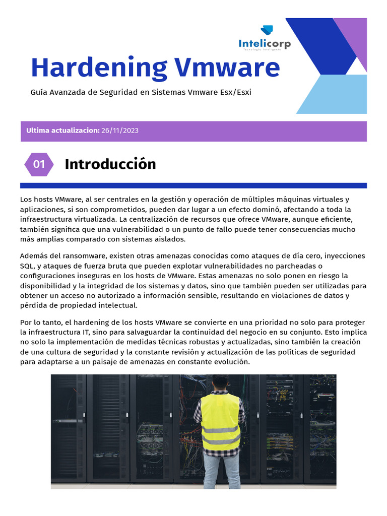 Mini Guia Hardening VMware AAA | PDF | V Mware | La seguridad informática