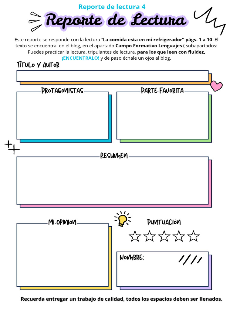 Reporte de Lectura 4 Semanal | PDF
