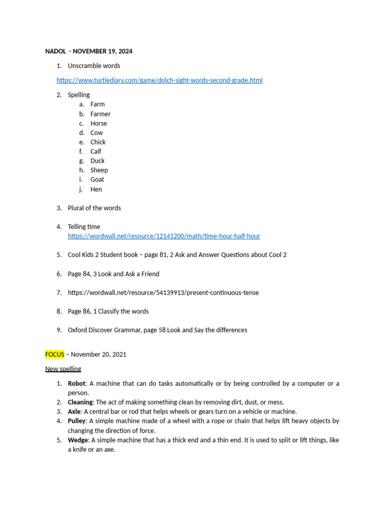 Telling Time Activities and Resources | PDF | Waiting Staff | Restaurants