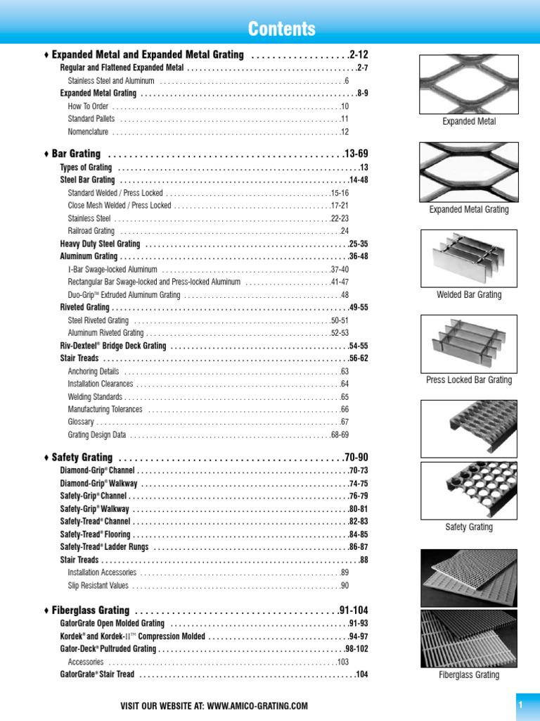 AMICO Expanded Metal Grating | PDF | Mechanical Engineering | Building Engineering