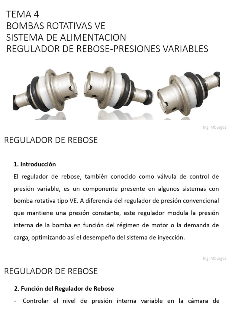 TEMA 4-1-4 Regulador de Rebose | PDF | Inyección de combustible | Motores